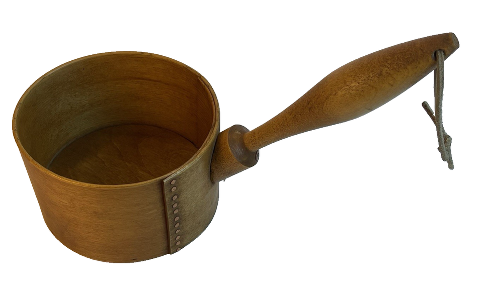 Frye’s Measure Mill Old Time Wooden Ware Handled Pan Scoop Copper ...