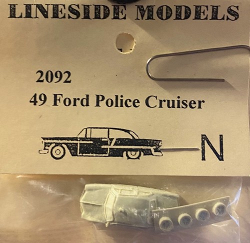 Lineside Models N Scale - 49' Ford Police Cruiser - 2092 - CL | eBay
