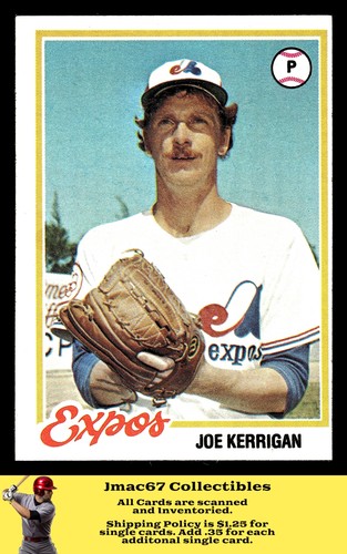 1978 Topps #549 Joe Kerrigan Near mint or better | eBay