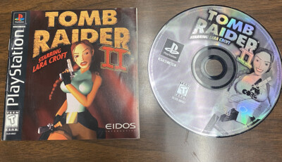 Tomb Raider 1 (Sony PlayStation 1 PS1 1996) Disc And Manual Only black ...