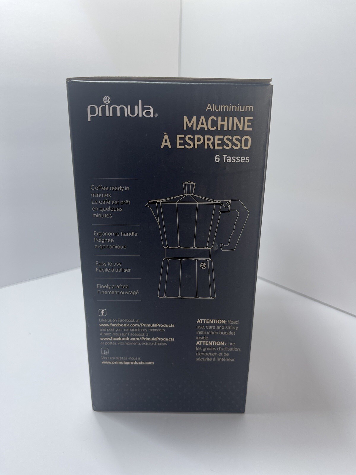 Primula Aluminum Classic Stovetop Espresso & Coffee Maker 6 Cup ...