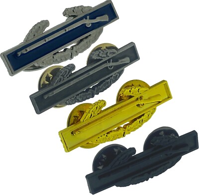 COMBAT INFANTRY BADGE CIB 4PCS MINI Miniature Military US ARMY Hat Pins ...