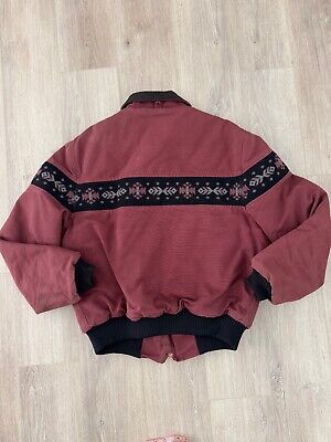 vintage 90s Carhartt Santa Fe Aztec Jacket in Red Size XL vintage 90s Carhartt Santa Fe Aztec Jacket in Red Size XL