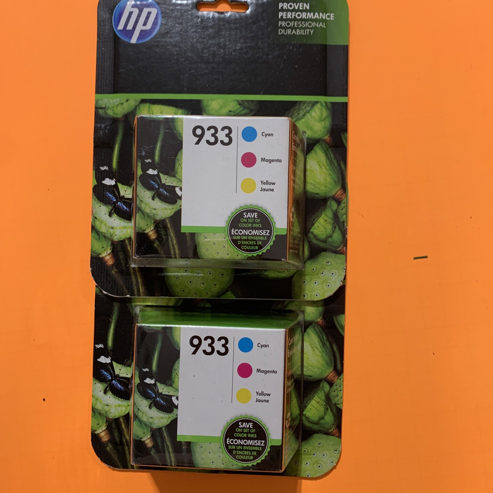 Genuine 2 Pack HP 933 Tri-Color CMY Ink Cartridges SEALED Box 1/2018 ...