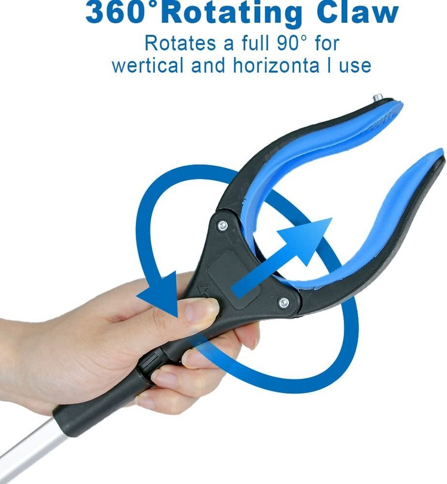 1PC 32"Grabber Pick Up Tool Extended Garbage Reaching Stick Trash ...