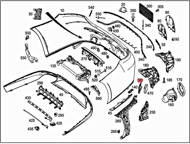 Genuine MERCEDES C238 C253 X253 Retaining plate 2388852201 | eBay