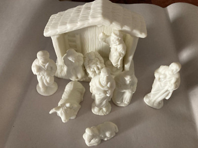 10 Piece Ivory Colored Nativity Scene | eBay