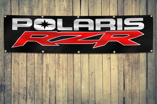 Polaris Banner Flag 2x8Ft Rzr Off Road Vehicle Racing Wheeler Jet Ski ...
