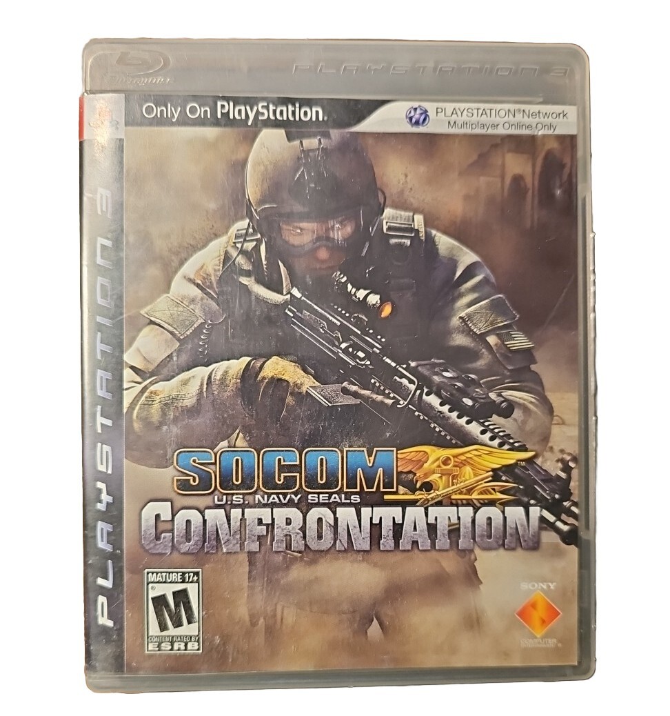 SOCOM Confrontation Playstation 3 PS3 Disc & Case With Manual [TESTED ...