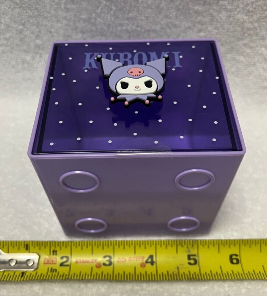 Sanrio x Primark Kuromi Stacking Plastic Storage Cube Drawer Chest Case ...