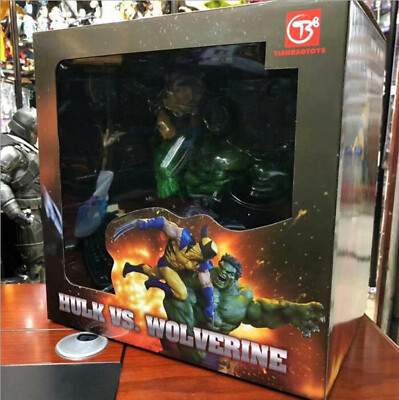 Marvel Hulk vs. Wolverine 14'' Maquette Statue Figure Collectible Toys ...