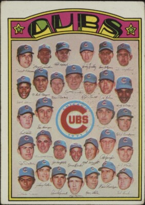 1972 Topps #192 Chicago Cubs TC - Chicago Cubs | eBay