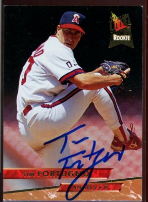 1993 Fleer Ultra TOM FORTUGNO Signed Card autograph AUTO ANGELS RC ...