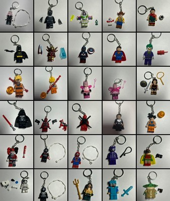 LEGO Minifigure Keychain Lot - DC, Marvel, Star Wars, and more! | eBay