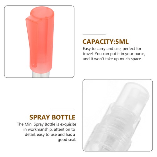 10 Pcs 5 Ml Small Portable Perfume Spray Bottles Refillable Travel Mini ...