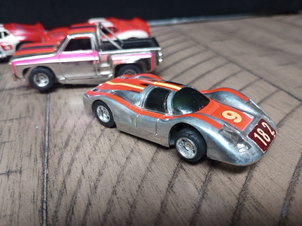 AFX / TYCO AMC Javelins, Chrome Stepside Chevy Truck, Chrome Le Mans ...