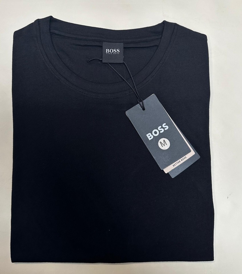 Men's BOSS Embroidered T-Shirt – Crew Neck- Short Sleeve | eBay UK