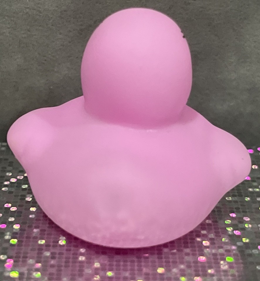 Baby Pink Mini Squeak Rubber Duck Toddler Baby Bath Toy Dashboard ...