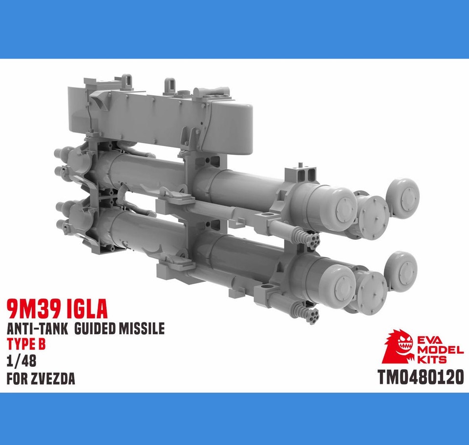 EVAmodel TM0480120 1/48 9M39 IGLA ANTI-TANK GUIDED MISSILE TYPE A FOR ...