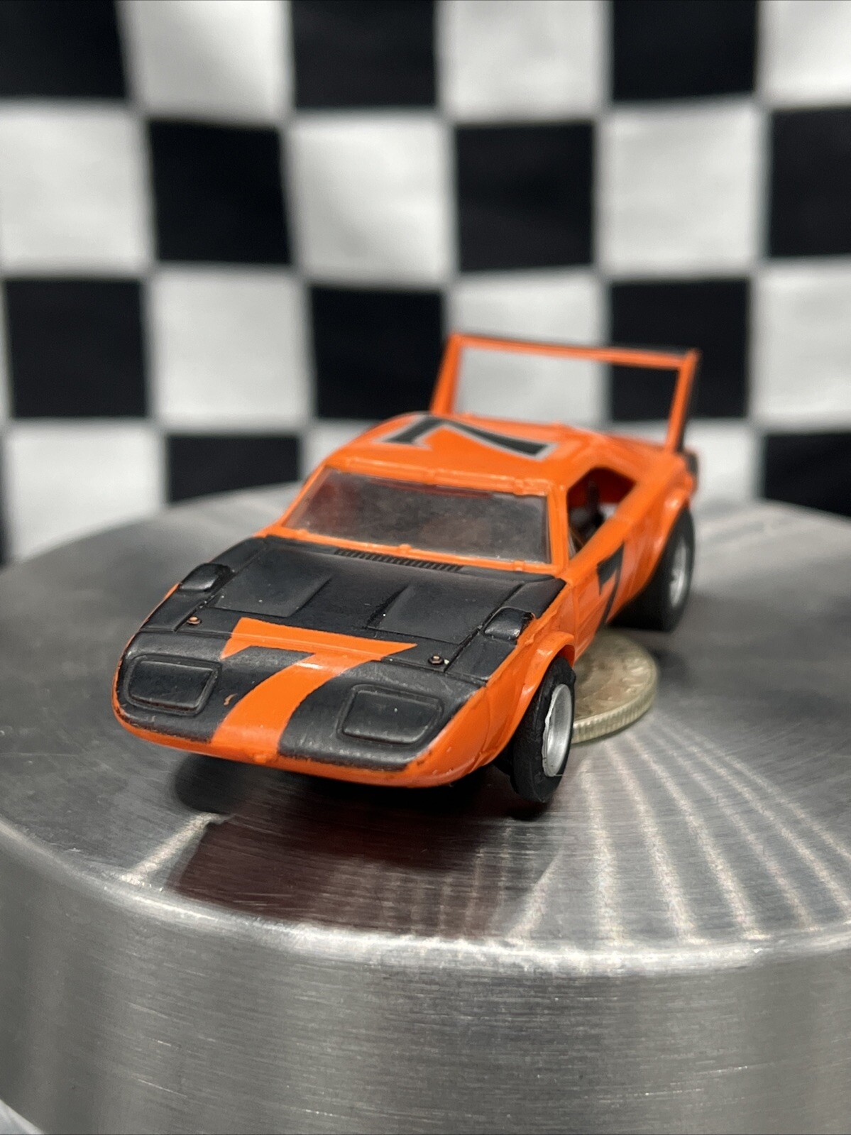 Aurora AFX 1753 Dodge Daytona Charger Superbird Orange Slot Car WORKING ...