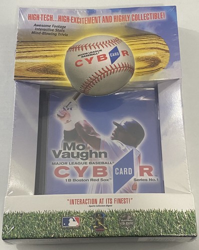 New Major League Baseball Cyber Card CD-Rom Mo Vaughn Series 1 Boston ...