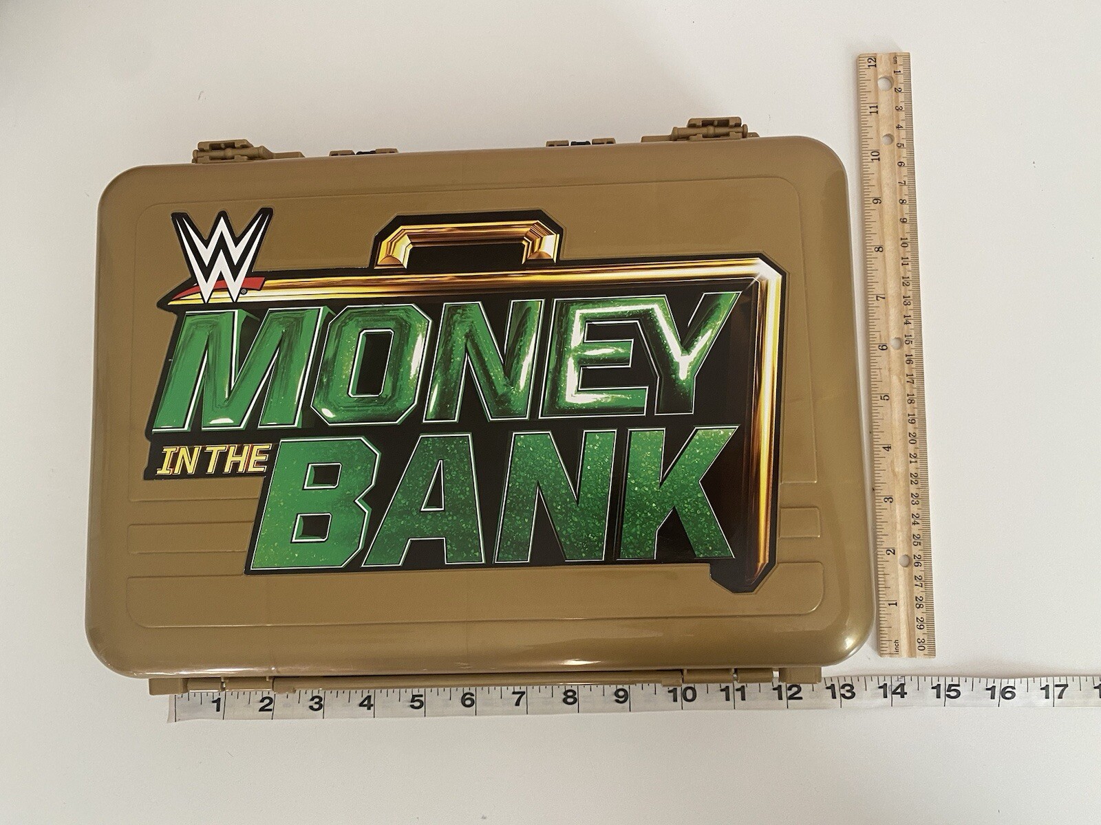 WWE Wrestling Toy Lot 11 Figures Belt Money Bank Case Working ...