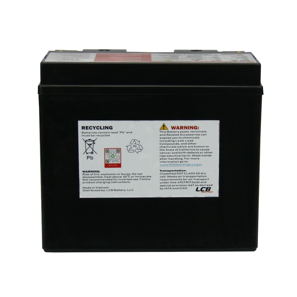 Replacement for Harley-Davidson 65989-97A, 65989-97C Battery 1 Yr ...