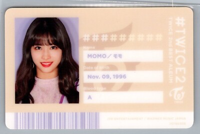 TWICE- MOMO JAPAN ALBUM ID #TWICE2 OFFICIAL PHOTOCARD (US seller) | eBay