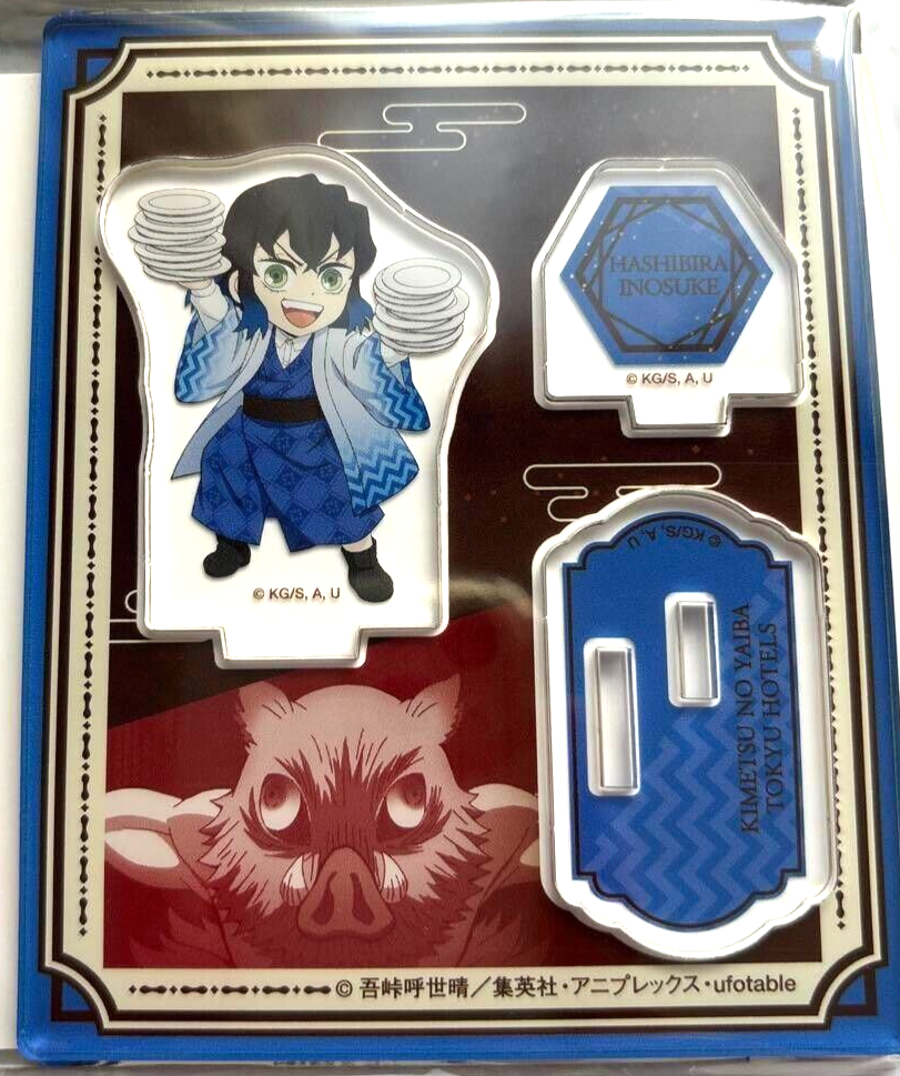 Kimetsu Yaiba Demon Slayer x Tokyu Hotel Acrylic Stand Figure Inosuke ...