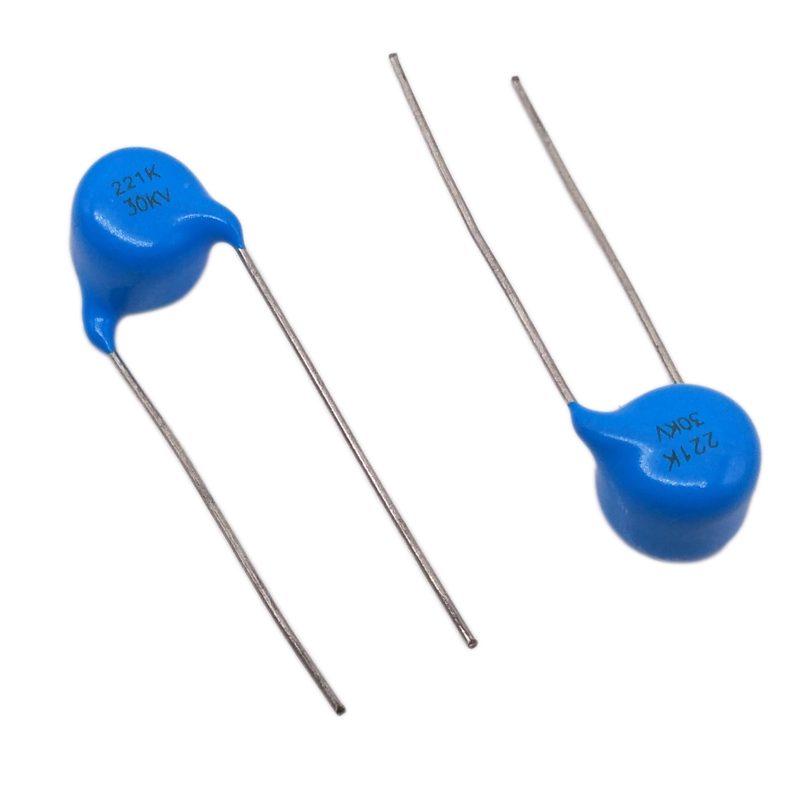 5pcs High Voltage Ceramic Disc Capacitors 220pf 0.22nf 221 30000V 30KV ...