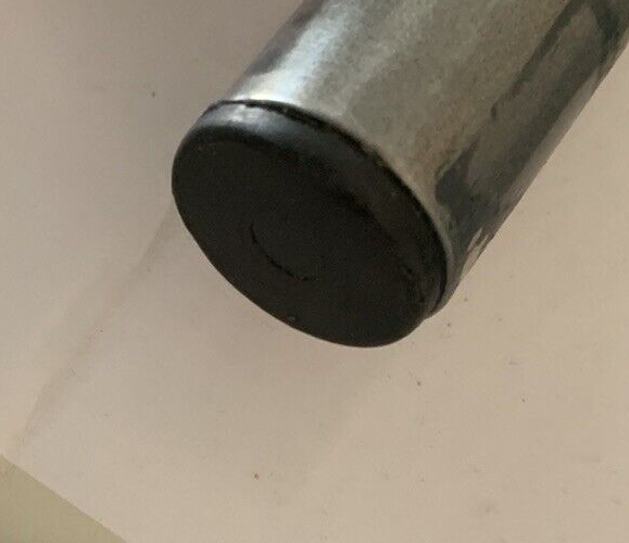 Pair of Plastic Black End Caps, Wheelchair Seat Rail, Medline ...