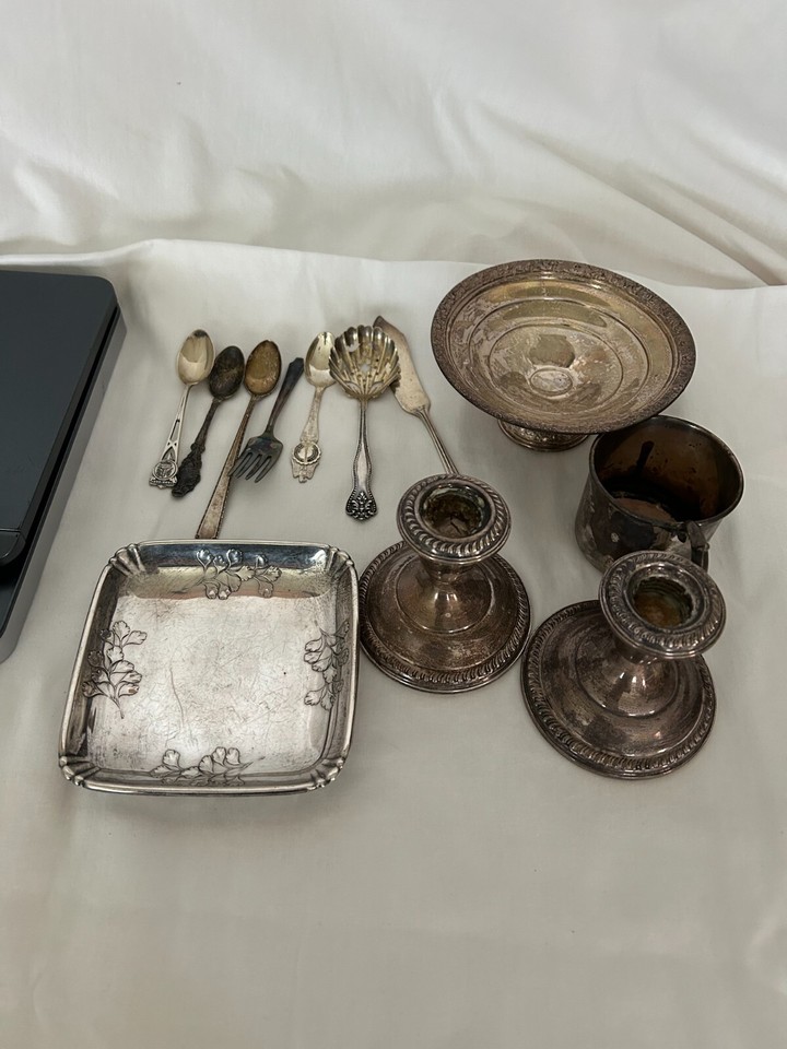 Sterling Silver Scrap Lot 875 gm with two weighted pieces | eBay
