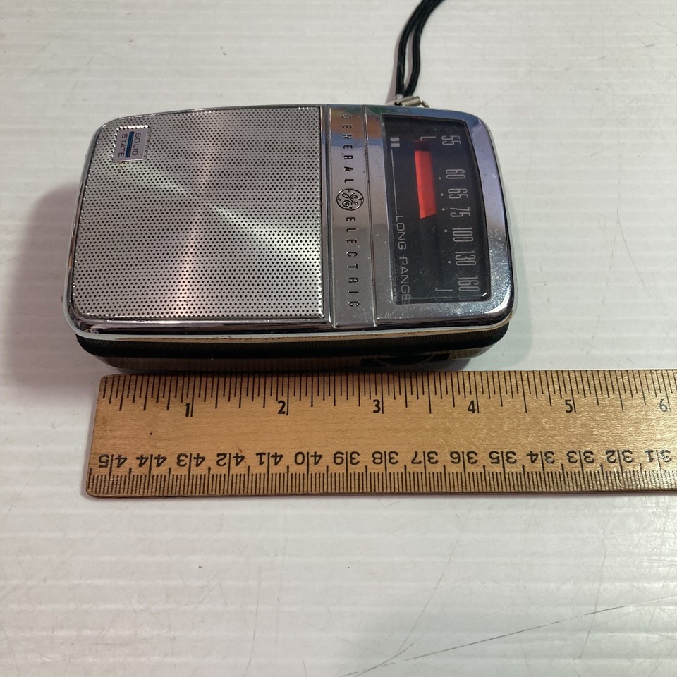Vintage GE General Electric Solid State Handheld Pocket Radio Tested | eBay