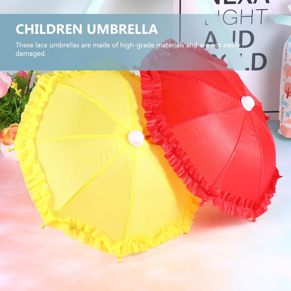 4 Pcs Small Umbrella Kids Toy Umbrellas Boys Decorative Parasol Prop ...