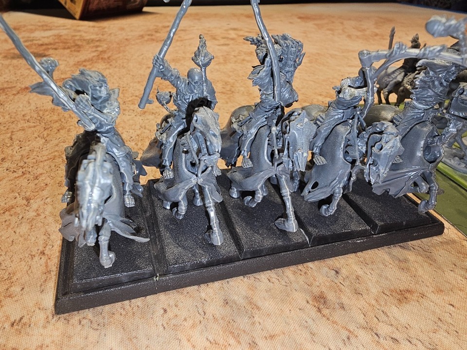 Warhammer Fantasy 5 Hexwraiths +10 Black Knights Mantic Undead Revenant ...
