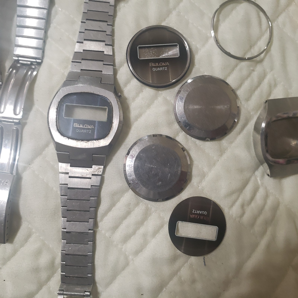 Lot of empty Bulova LED watch cases for parts | eBay