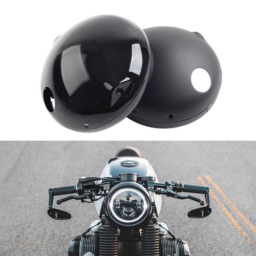 7" Motorcycle Round Headlight Headlamp Housing Cover Bucket ...