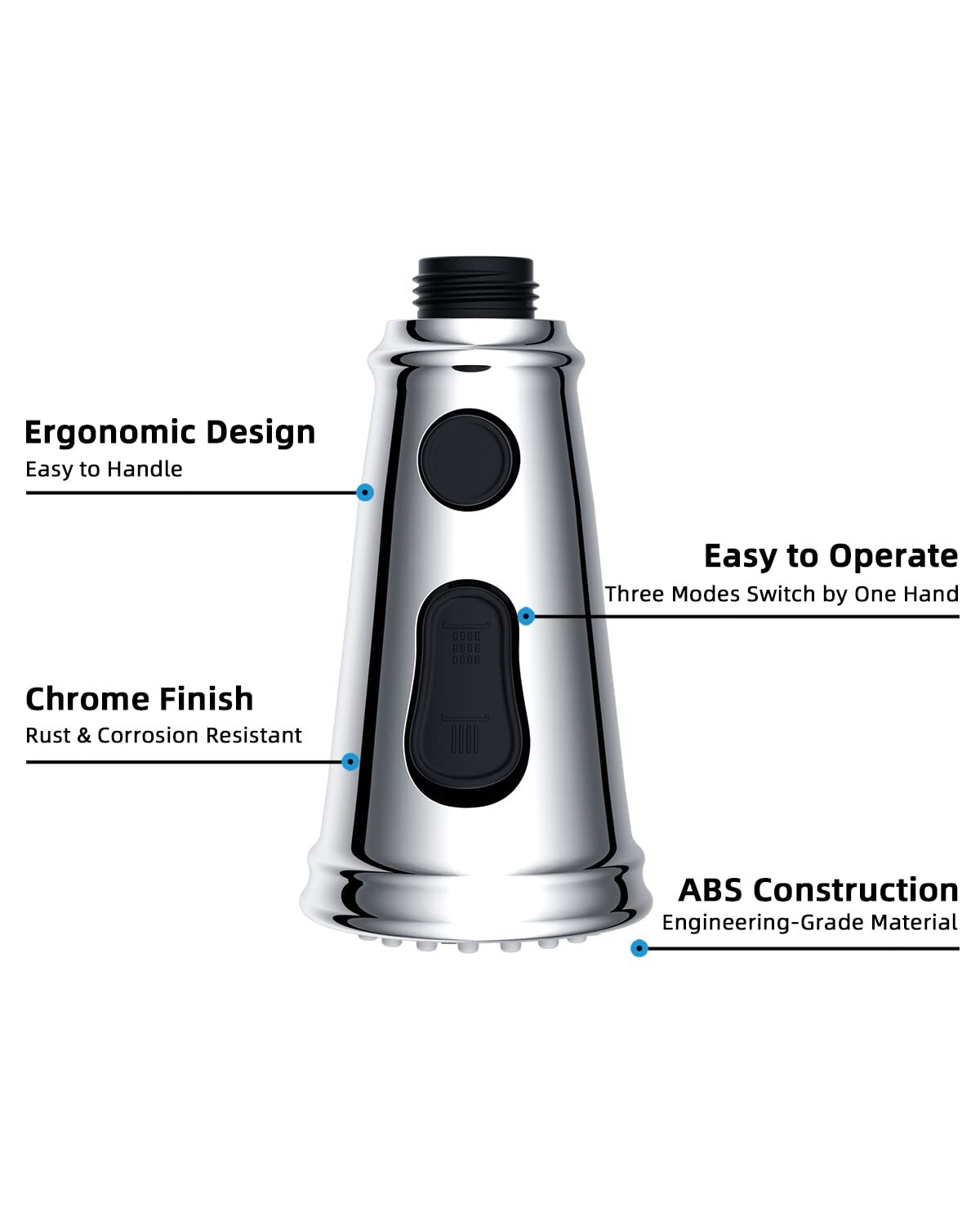Pull Down Kitchen Faucet Head Replacement,For Moen, Delta, Kohler ...