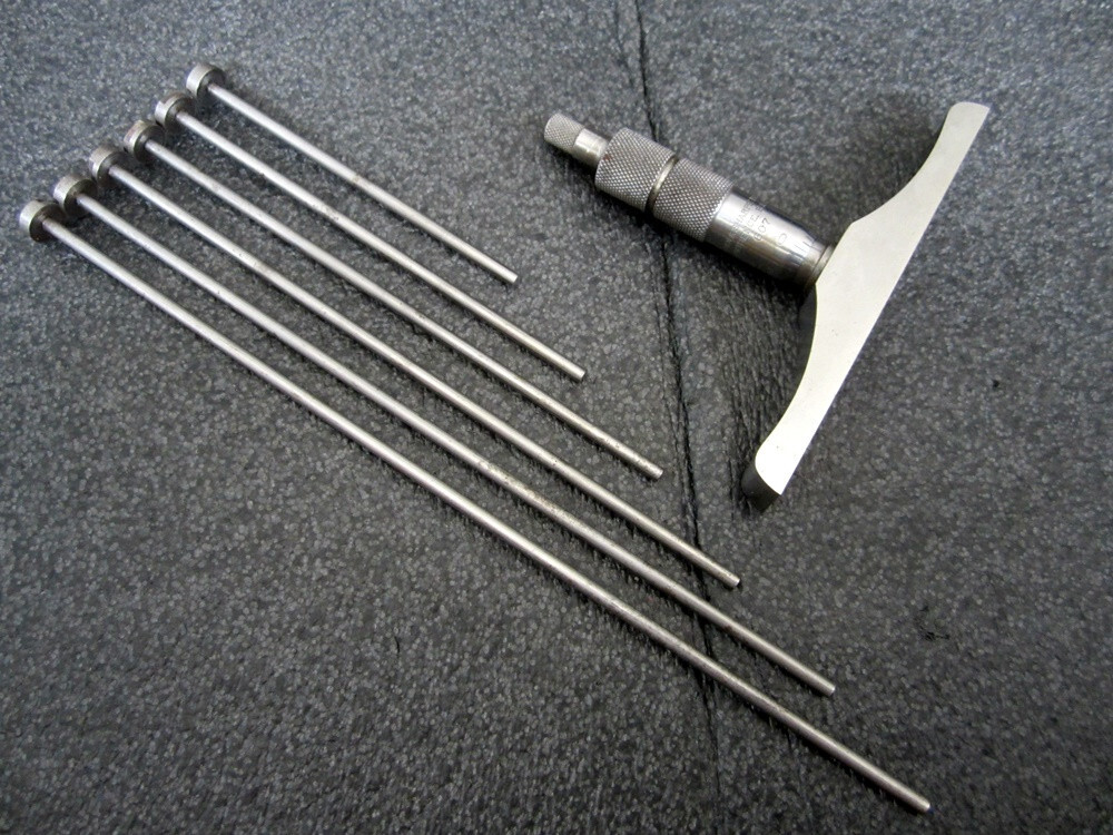 Vintage Browne & Sharpe Depth Gage & Rods Model No. 607 Made in USA | eBay