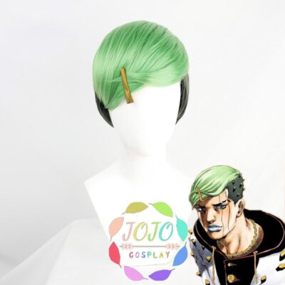 JoJo's Bizarre Adventure Jobin Higashikata Cosplay Synthetic Hair ...
