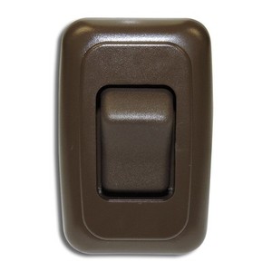 Single 1 Gang On-Off 12 volt Brown Light Switch - RV Camper Trailer ...