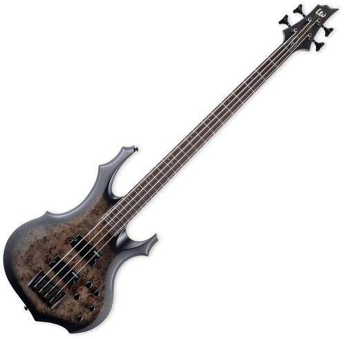 ESP LTD F-4E Electric Bass in Charcoal Burst Satin 719710617056| eBay