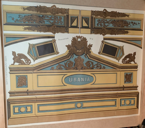 TOY THEATRE FACADE - URANIA - PAPER PROSCENIUM - SIDE COLUMNS - NO ...