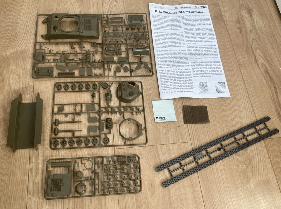 L288 Italeri Model Kit 6389 - US Marines M4 Sherman - 1/35 | eBay UK