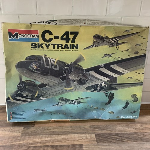 MONOGRAM 1/48 C-47 Skytrain - 1978 Kit 5603 - Complete + Diorama Leaflet | eBay UK