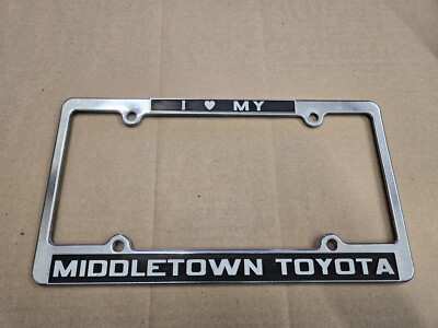 Middletown Toyota Connecticut CT License Plate Tag Frame Holder Badge ...