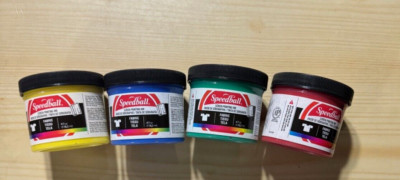 Speedball Screen Printing Ink, 4-Ounce Tubs lot of 4 jars | eBay