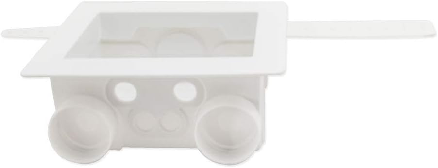 EASTMAN 60251 Single-Lever Dual-Drain Washing Machine Outlet Box, White ...