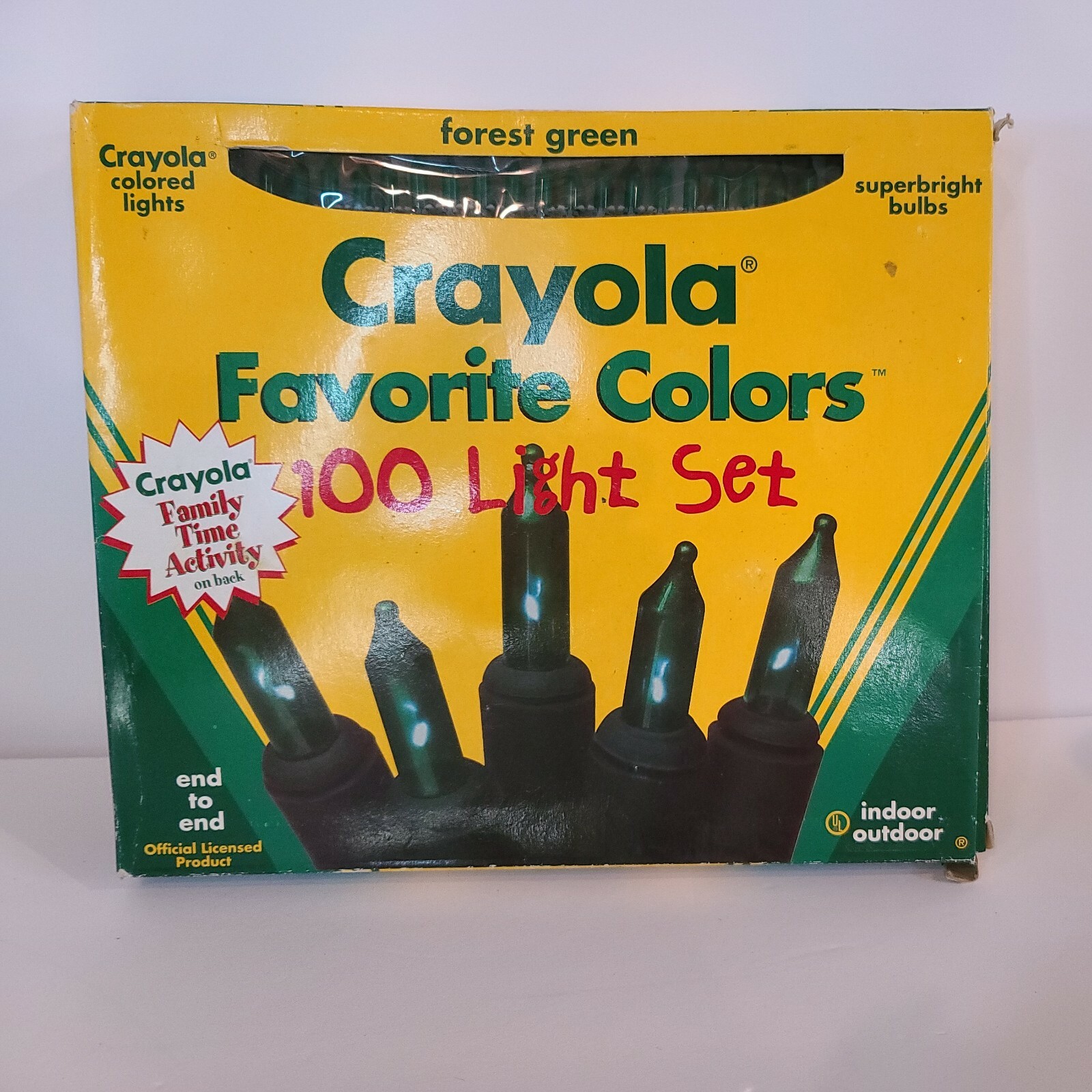Vintage 1996 Crayola Multi Color 50 Light Set Indoor Outdoor Favorite ...