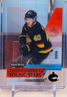 2020-21 Synergy Elias Pettersson Exceptional Young Stars Black #EY24 60 ...